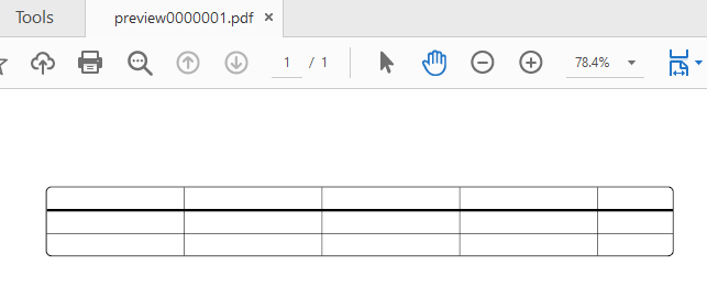 Creating a thick line in table border in EngageOne Designer