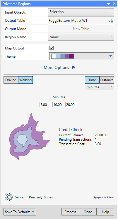 Using the Drivetime Tool in MapInfo Pro 17, 2019, 2021