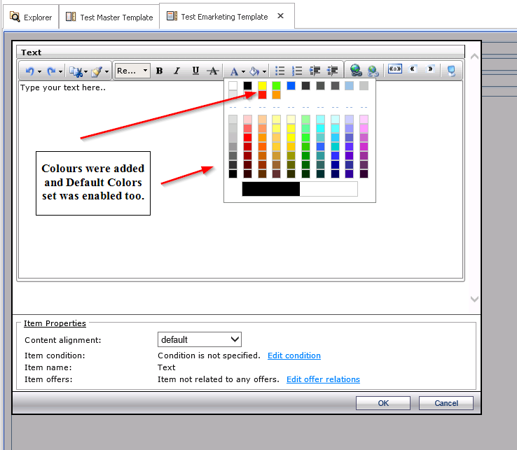 Portrait Dialogue. How to add new colors for text items in the e ...