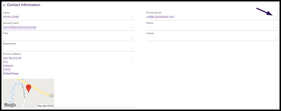 Access Contact Information