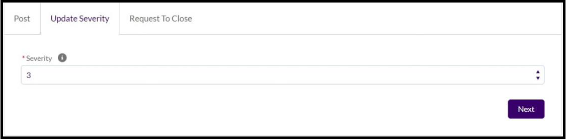 Update Case Severity
