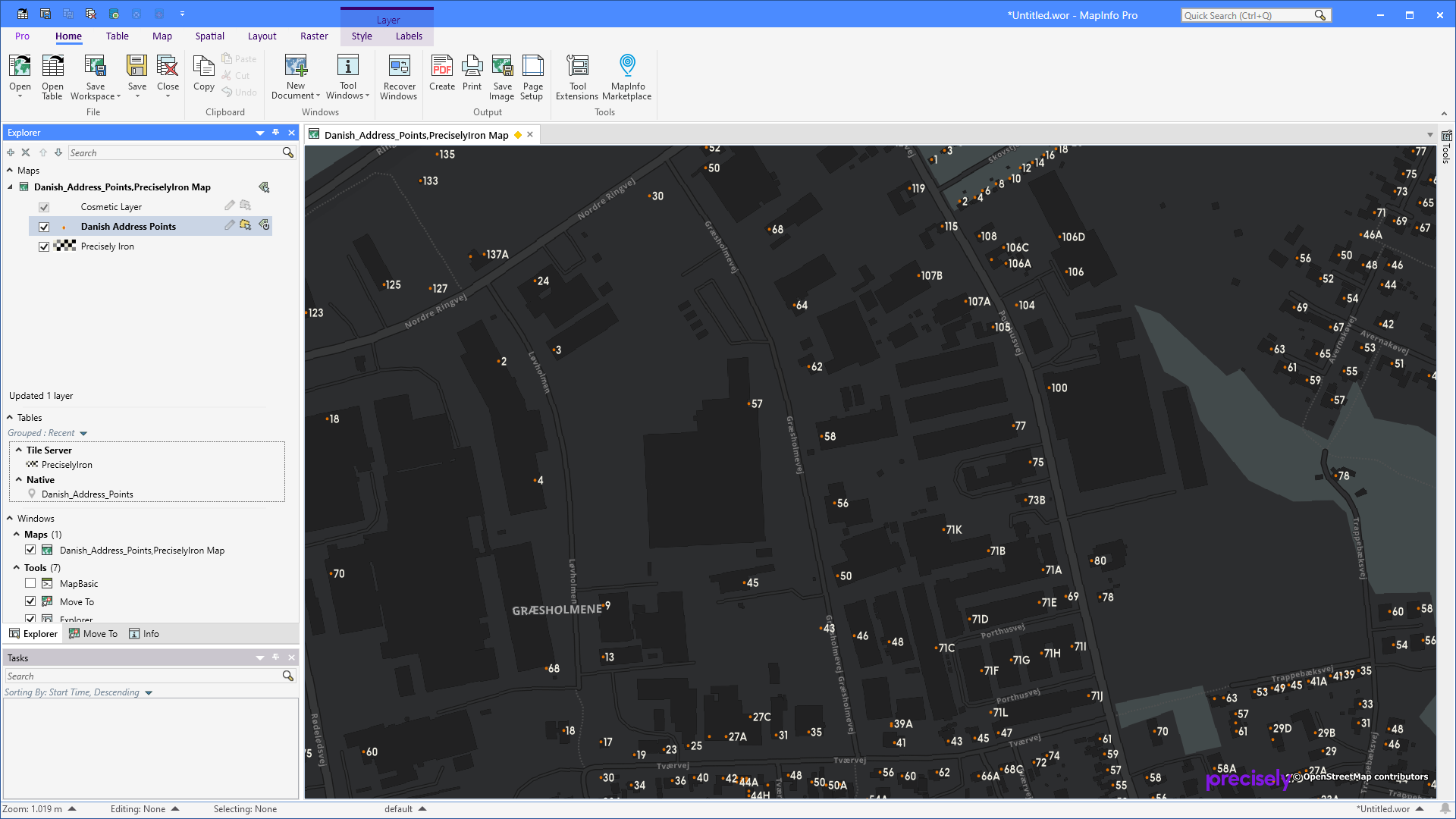 Precisely MapInfo Pro and the Column Index