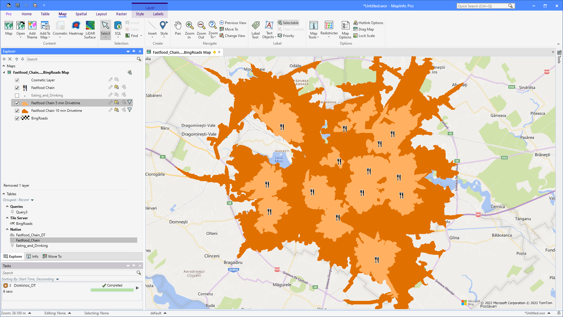 Controlling The Drawing Order When Objects Are In The Same Layer In A Precisely Mapinfo Pro Table
