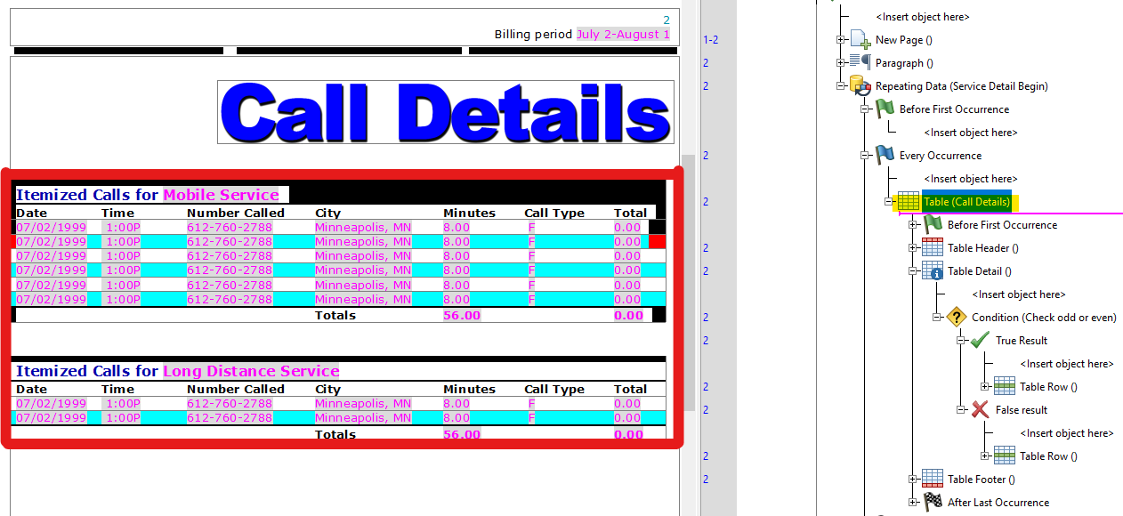 How To Shade Every Other Row In A Transaction Table In Engageone Designer