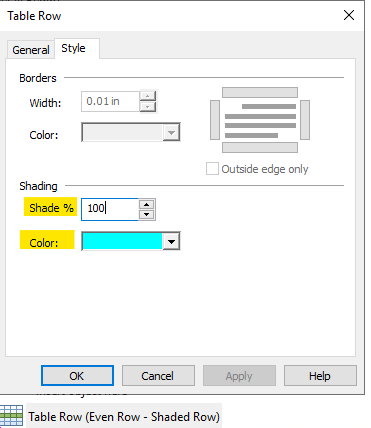 How to Shade Every Other Row in a Transaction Table in EngageOne Designer