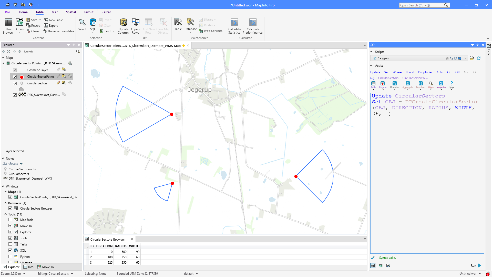 Creating Circular Sectors in MapInfo Professional using Draw Tools from ...