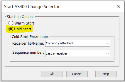 How to: cold start the IBM i Change Selector in Connect CDC (formerly ...