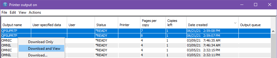 How to view/copy Change Selector logs from IBM i