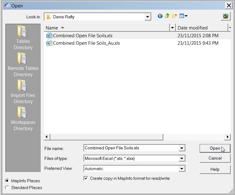How to manually link map objects with data in MapInfo Pro