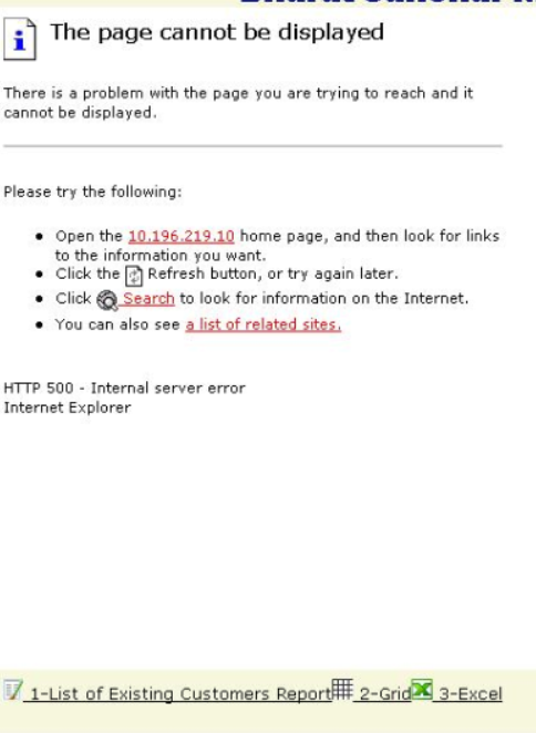 Running plans from weblink gives " HTTP 500-Internal server error ...