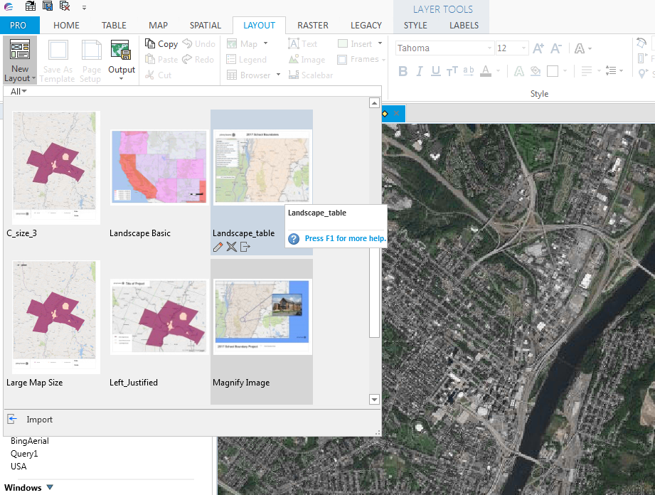Understanding How To Create And Share Layout Templates In Mapinfo Pro 170
