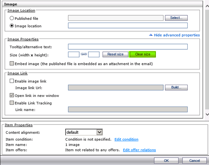 How can I create images with a fluid layout in an e-marketing template ...