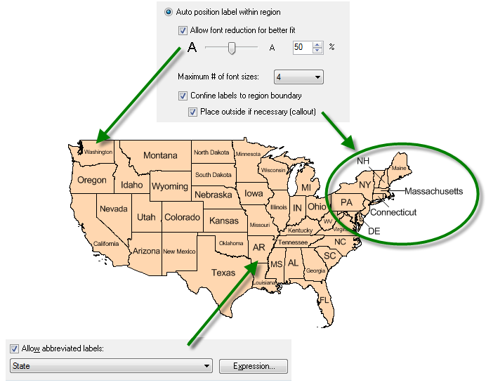 How to use new and enhanced labelling features in MapInfo Pro