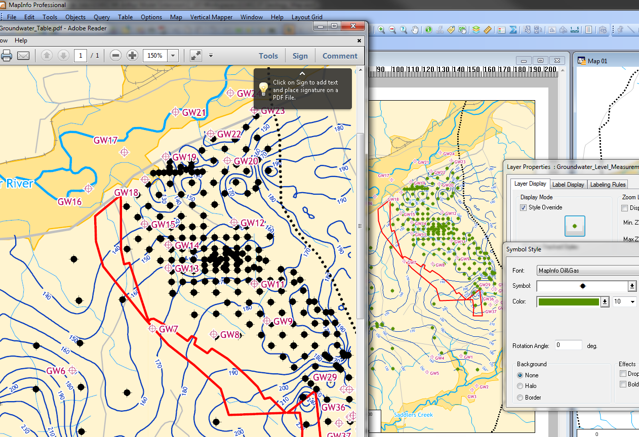 How to resolve MapInfo Pro issue where Symbols lose color (turn black) when printing to PDF