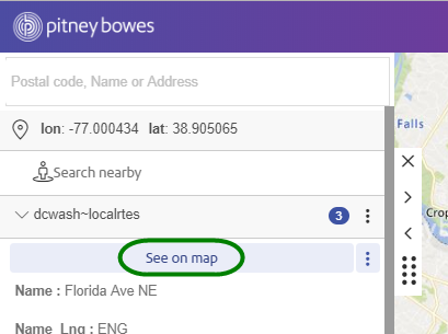 Disabling See on map option from left panel in Spectrum Spatial Analyst