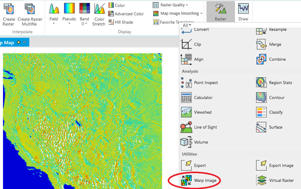 MapInfo Pro 17.0 and Warp Image functionality