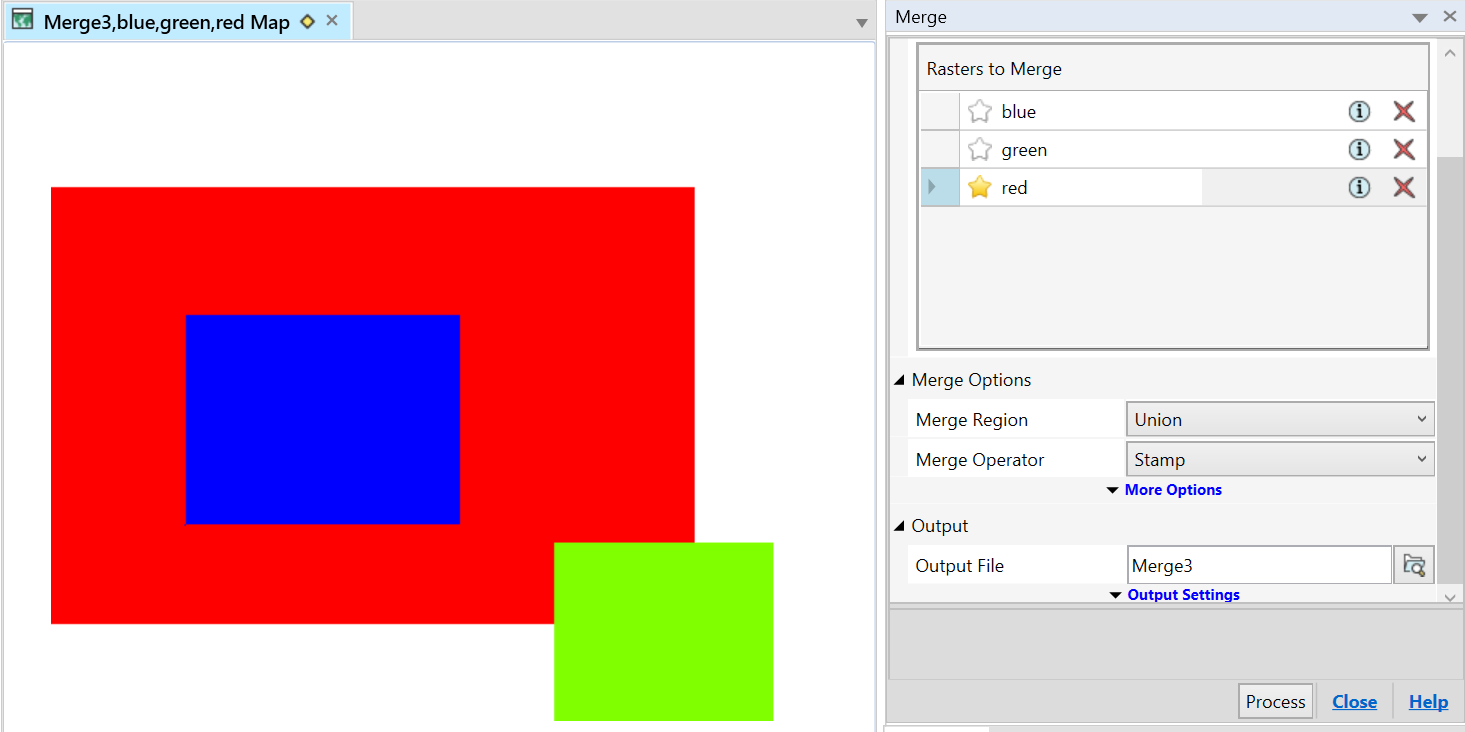 MapInfo Raster and Questions about Raster Merge function