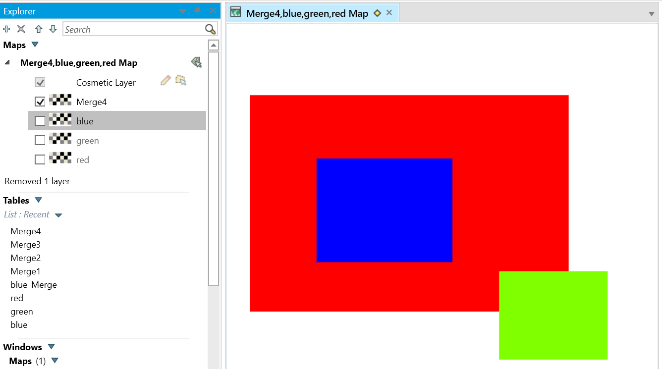 MapInfo Raster and Questions about Raster Merge function