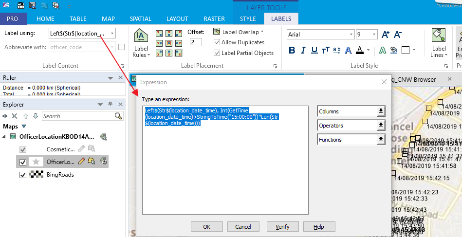 Creating Conditional Labeling Using Mapinfo Pro