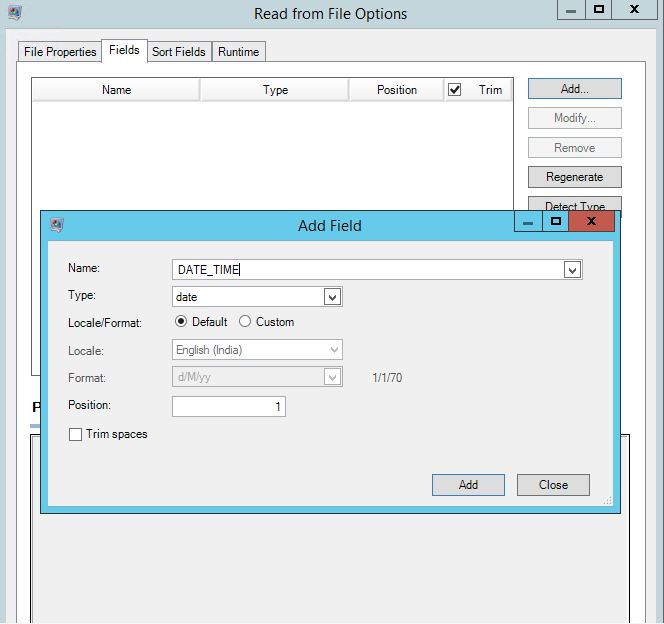 How To Manage The Display Of Datetime Field In Spectrum