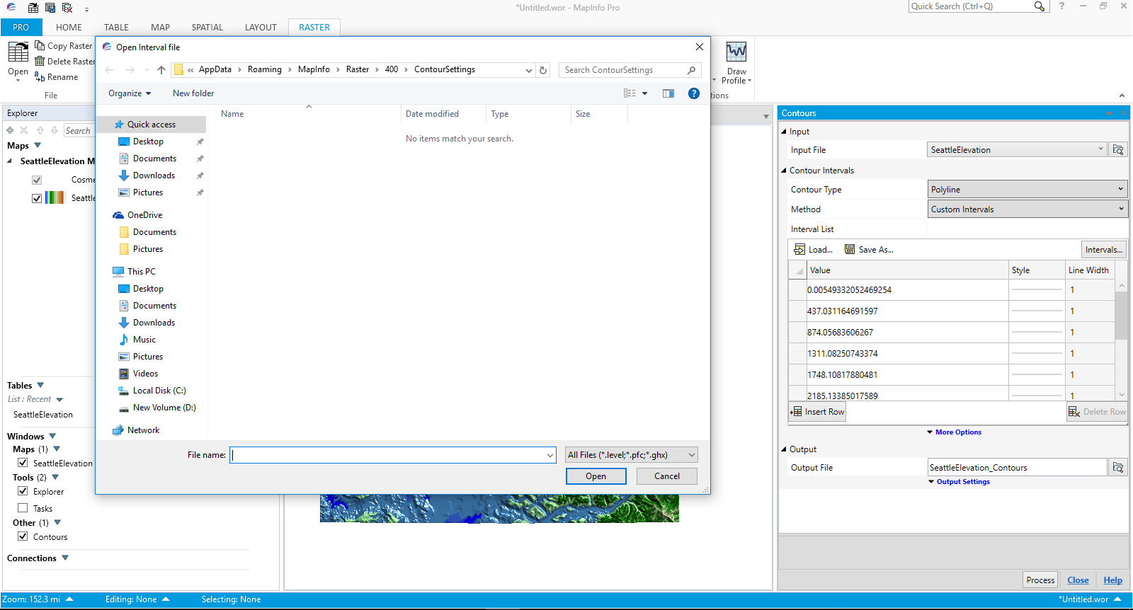 How to add Grid Templates and Contour Templates to MapInfo Advanced Raster