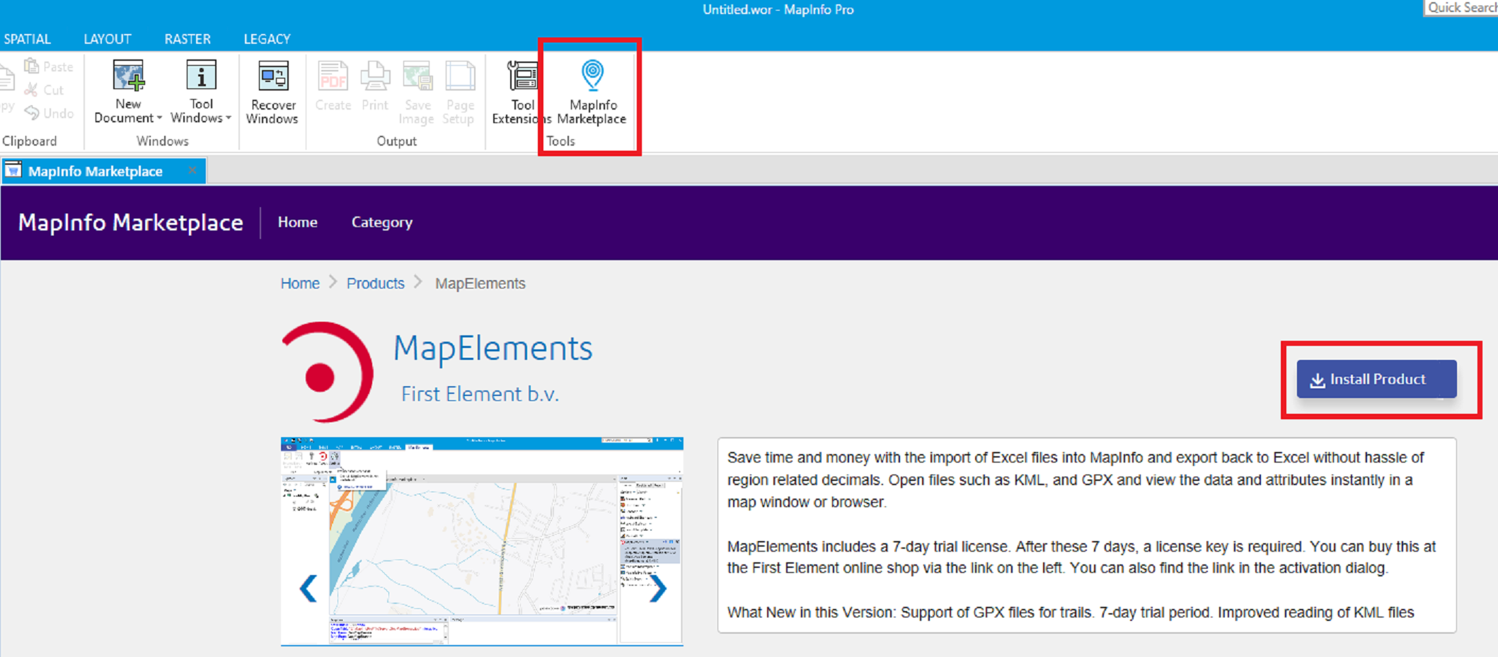 Importing GPX format into MapInfo Pro