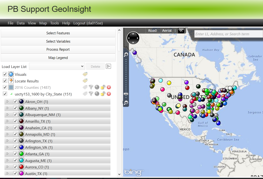 How to change the color of objects in GeoInsight