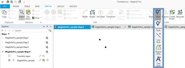 Editing The Style Of Map Objects In Mapinfo Pro