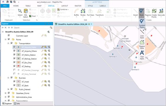 Editing The Style Of Map Objects In Mapinfo Pro