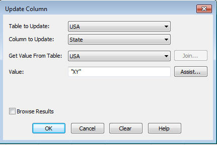 Using the Update Column Function in MapInfo Pro