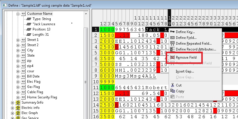 How to change the definition of an existing data field in DOC1 v4