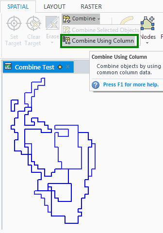 How to combine separate map objects into a single object in MapInfo Pro