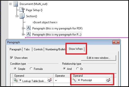 Creating Individual Output Based On The Print Stream In Engageone Designer
