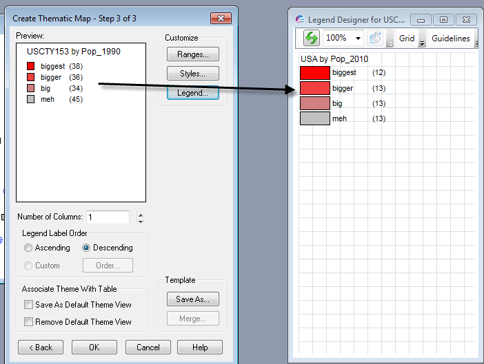 How to use custom thematic templates in MapInfo Pro