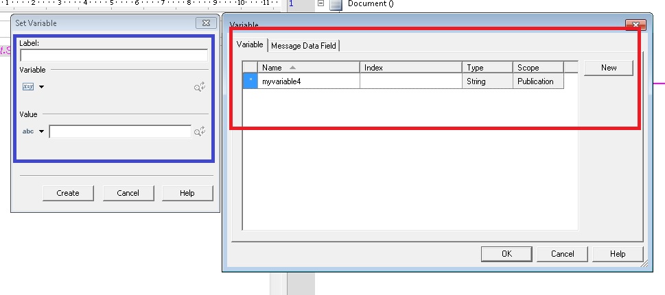 How to setup up a variable in Doc1 Designer V5V6
