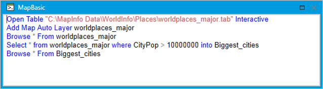 Scripting Samurai: Getting Started with the MapBasic window