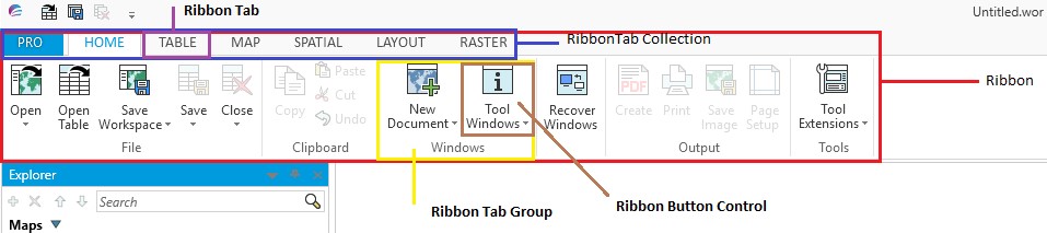 Customizing the MapInfo Pro Ribbon Interface