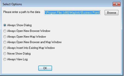 Installing and configuring Business Point data and the Sql Query Wizard tool in MapInfo