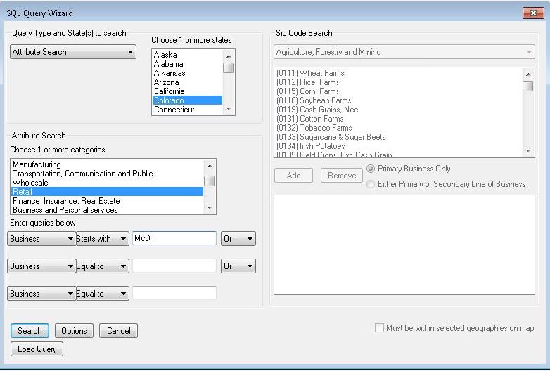 Installing and configuring Business Point data and the Sql Query Wizard tool in MapInfo