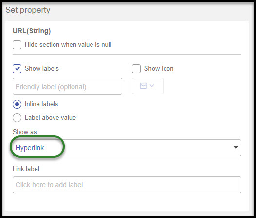 Adding a website as hyperlink using Template designer in Spectrum ...