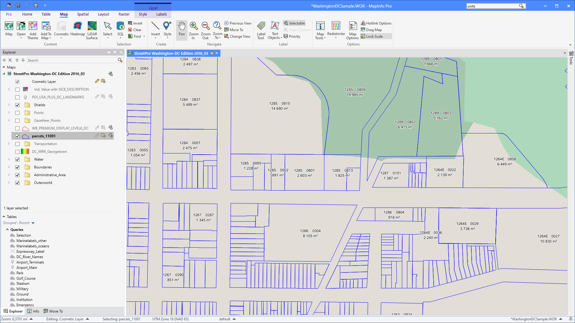 MapInfo Pro and Labelling with Expressions