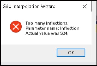 'Too many inflections. Parameter name: Inflection Actual value was (Number)' message in MapXtreme
