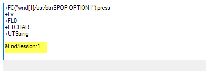 Using the Endsession /Renew Session Option