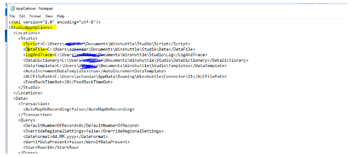 Is it possible to change the Default Paths of Script and Data file ...