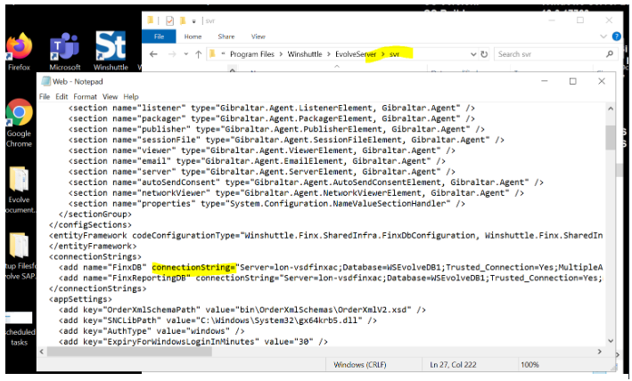 How to move the Evolve database to new Server?