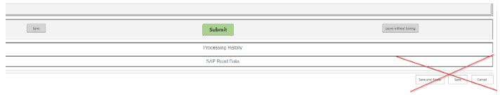 Button removal from Form- Save /Approve/ Reject