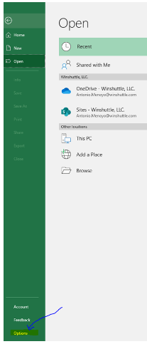 Studio excel-add in missing