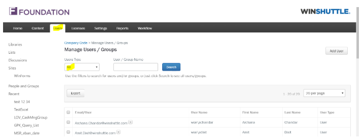 How to find the SharePoint tables/lists containing the users as found ...