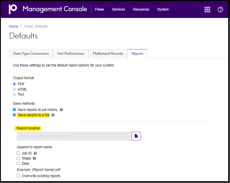 Downloading USPS CASS 3553 Report in Spectrum Technology Platform