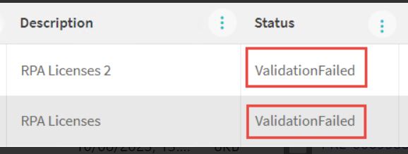 Automate Evolve Error Validation failure while activating the License key
